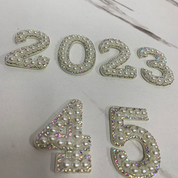 Pearl Iron on Letters - Etsy