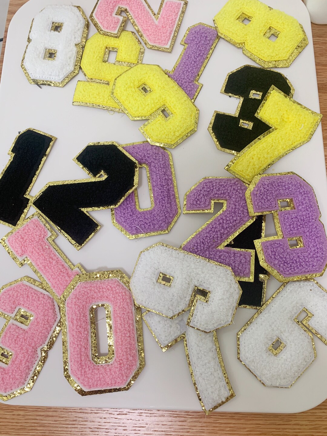 Chenille Number Patch: 3.2" Iron-on Letter for Hats & Jackets - Etsy