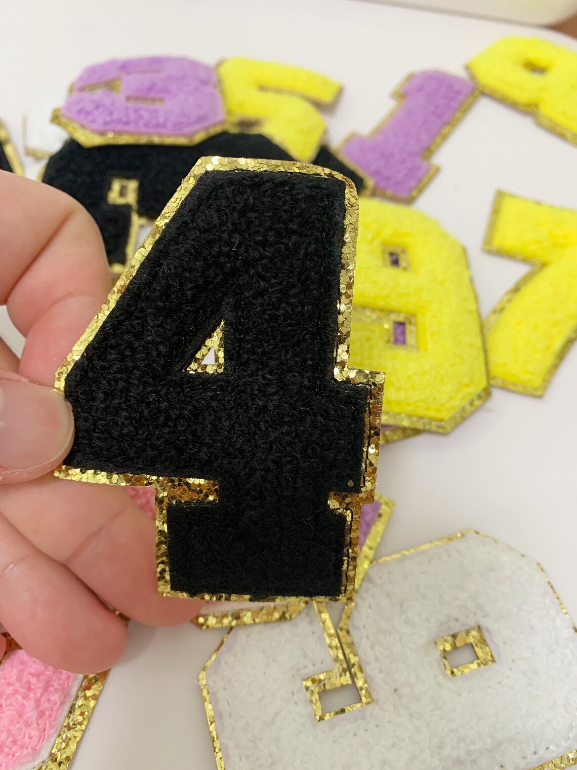 Chenille Number Patch: 3.2" Iron-on Letter for Hats & Jackets - Etsy