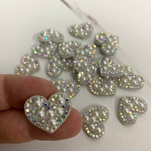 White Pearl and Rhinestone Number Patches, Personalized Patch ,letters ...