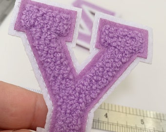 Purple Varsity Alphabet Letters Chenille Iron-on Patch - Etsy