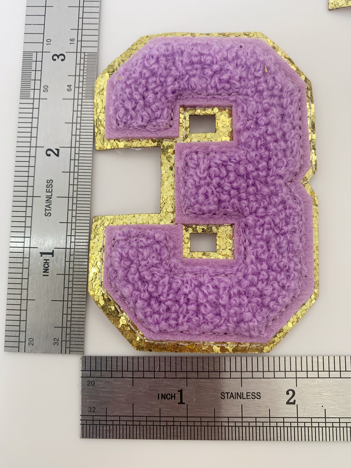 Chenille Number Patch: 3.2" Iron-on Letter for Hats & Jackets - Etsy