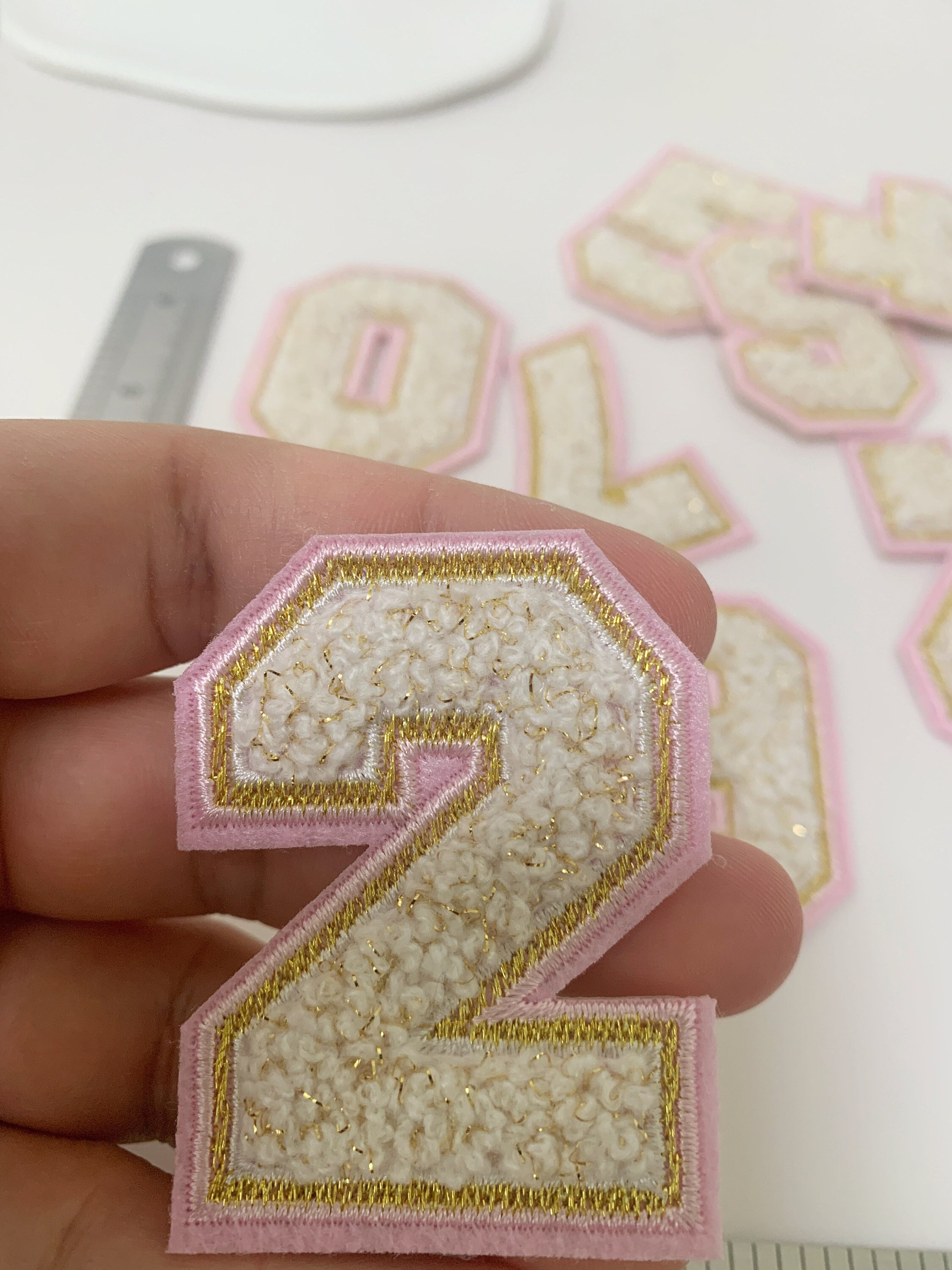 Chenille Varsity Numbers Iron-on Letter Patches Iron on - Etsy