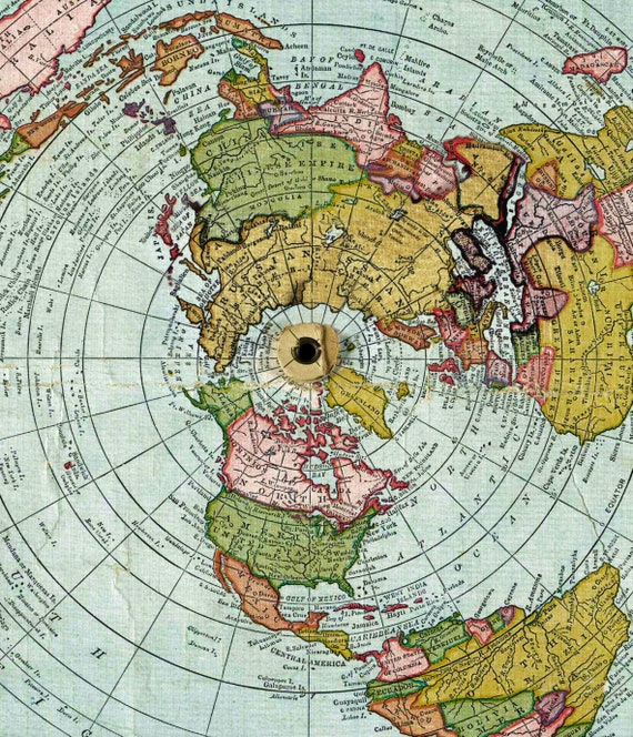 Flat Earth Map Gleason39s New Standard Map Of The World Long Haul