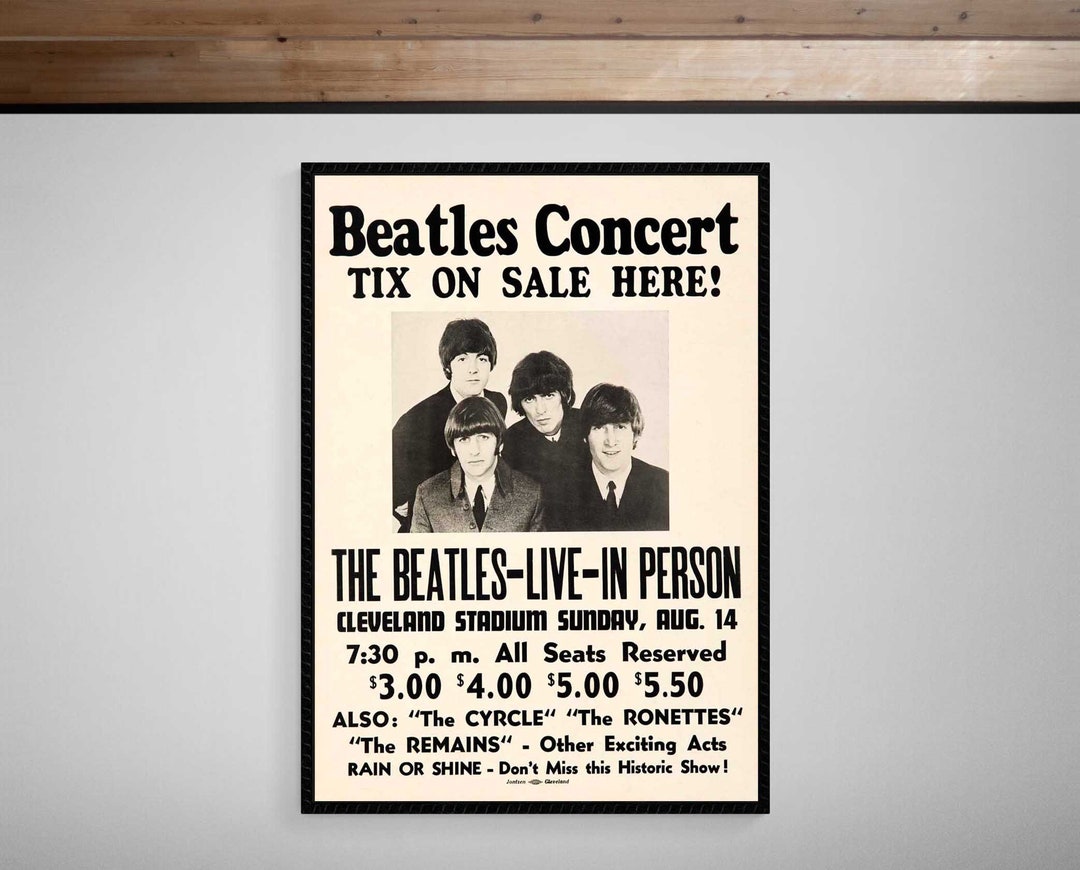 The Beatles • Cleveland 1964 • giclée Print - Etsy