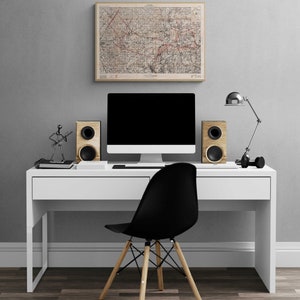 WW1 Western Front Map 27th Division Ypres LYS Offensive 1918 Giclée ...