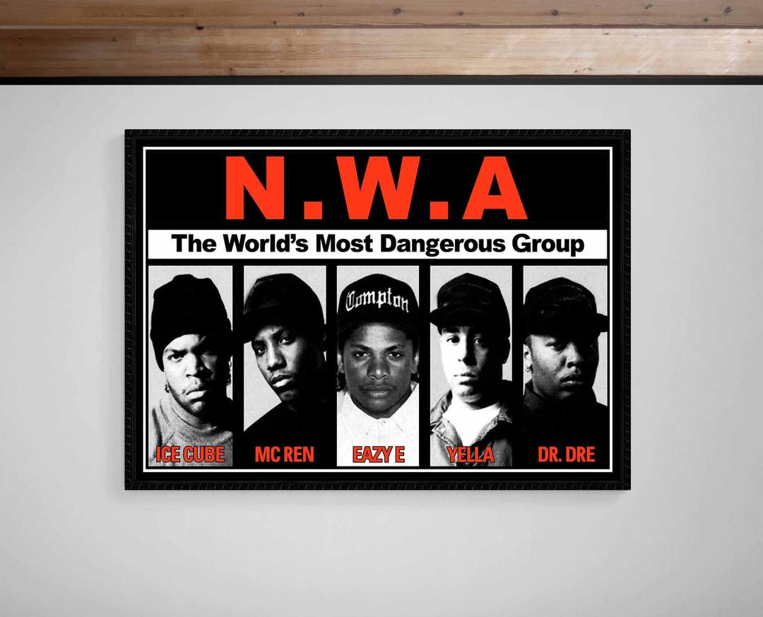 N.W.A • the World's Most Dangerous Group • giclée Poster Print - Etsy