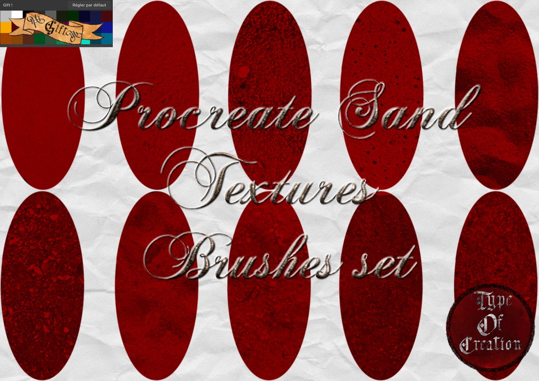 Procreate Sand Textures Brushes Set, Procreate Brush, Sand Textures ...