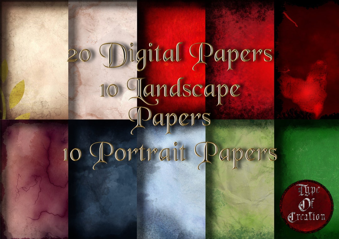 Color Digital Paper Scrapbooking, Color Goodnotes Paper, Color Gothic ...