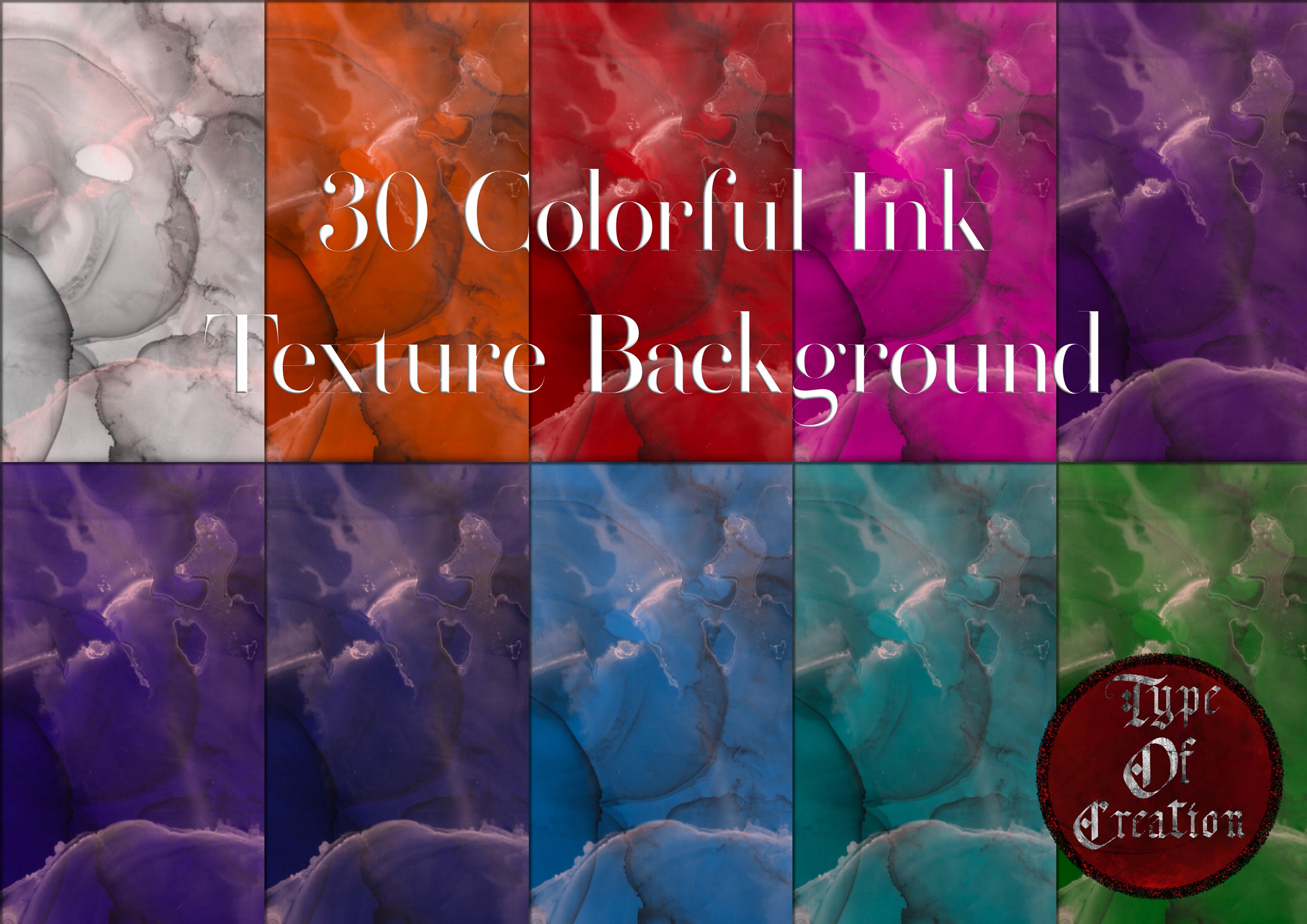 30 Colorful Ink Digital Background, Leather Digital Background, Paper ...