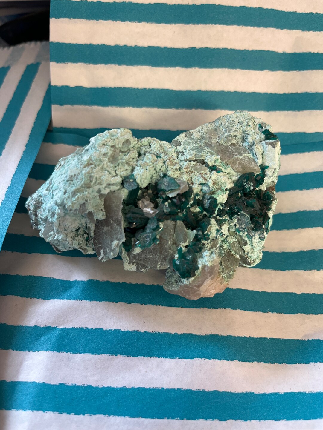 Dioptase Crystal Raw Natural Piece Green Points From Namibia - Etsy