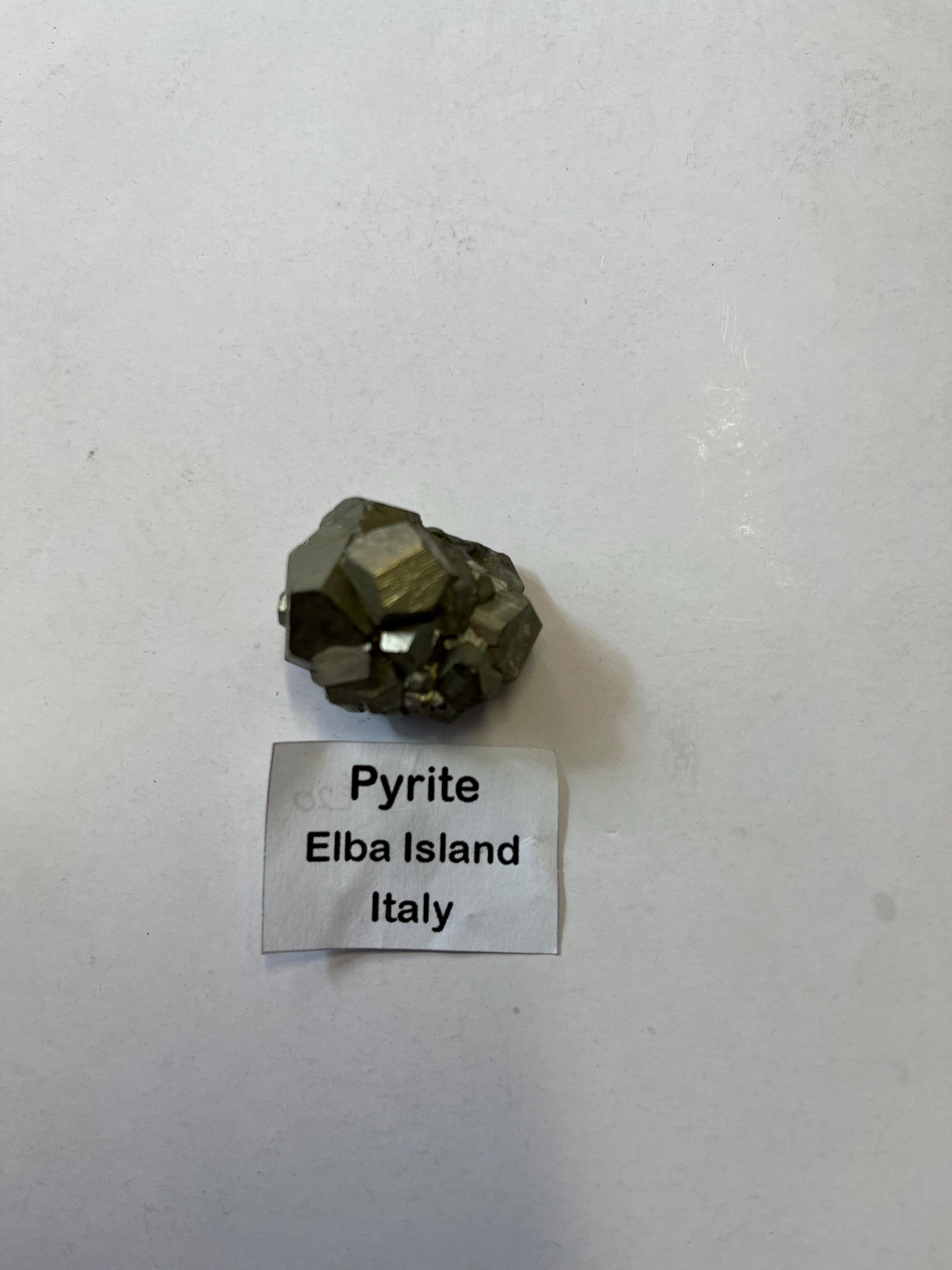 Iron Pyrite Crystal Dodecahedron From Elba Island Italy Stunning Silver ...