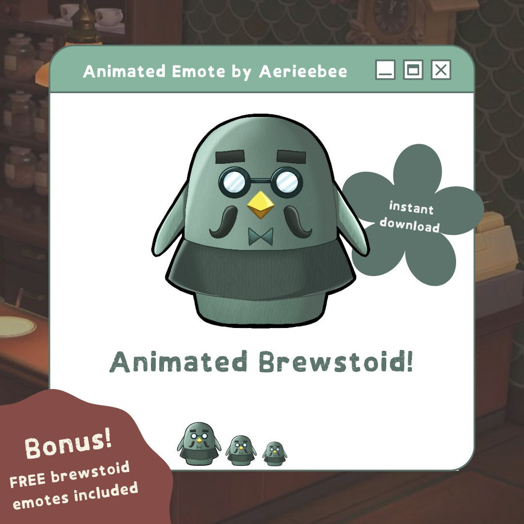 ANIMATED Brewster Gyroid Brewstoid GIF Emote BONUS Free Brewstoid ...