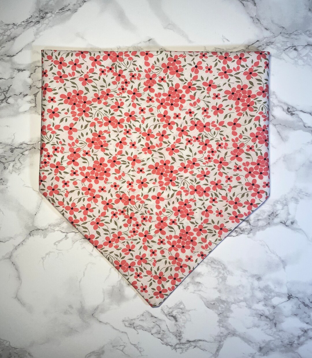 Pretty in Pink Floral Snap on Dog Bandana - Etsy