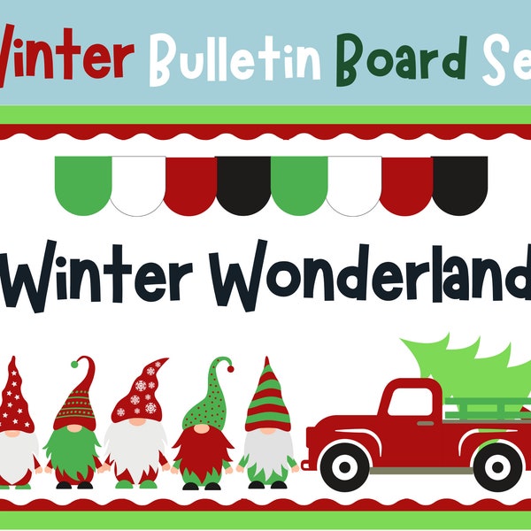 Winter Bulletin Board Kit - Etsy