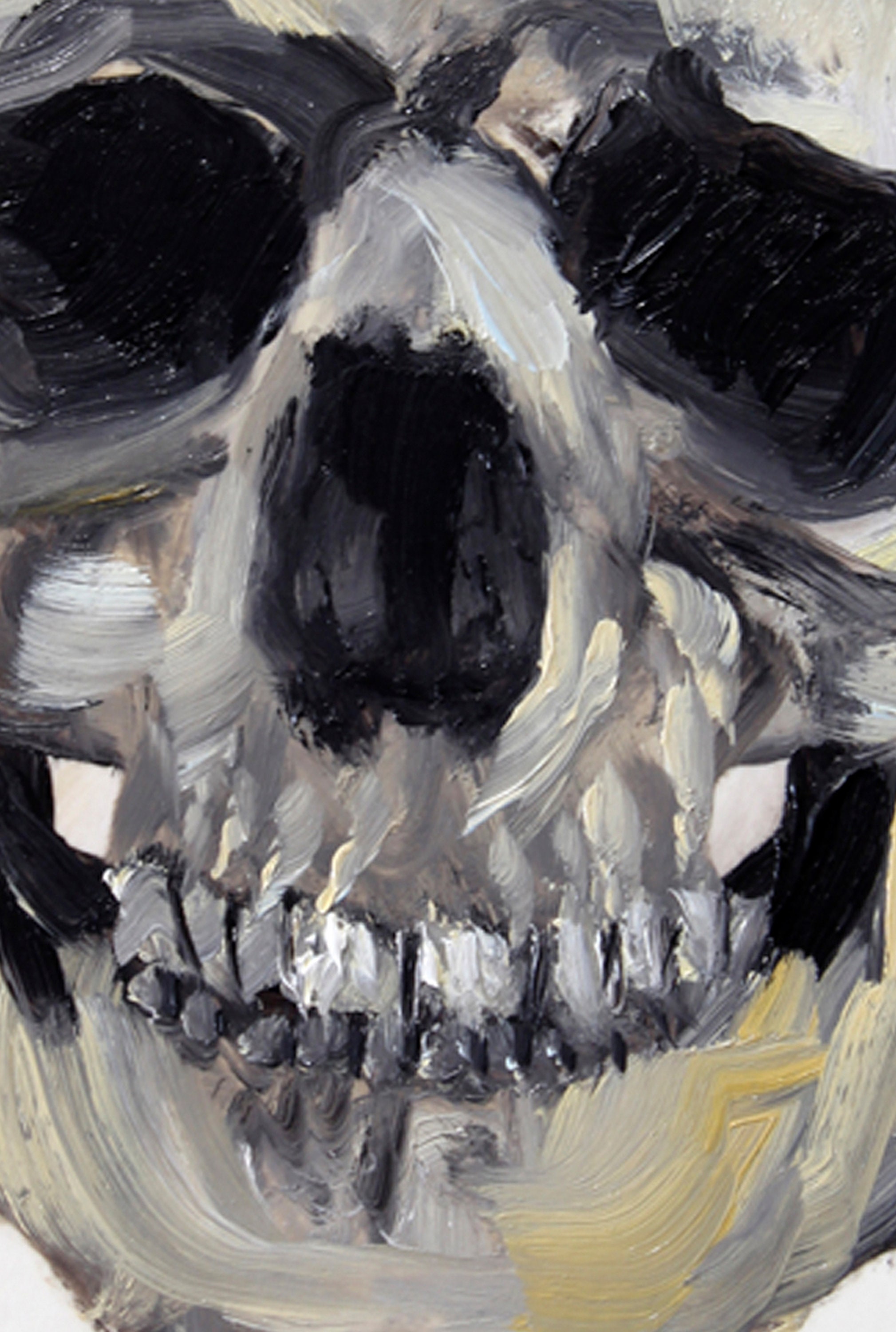 Skull, Human Skull, Oil Painting, Alla Prima Painting, Drawing ...