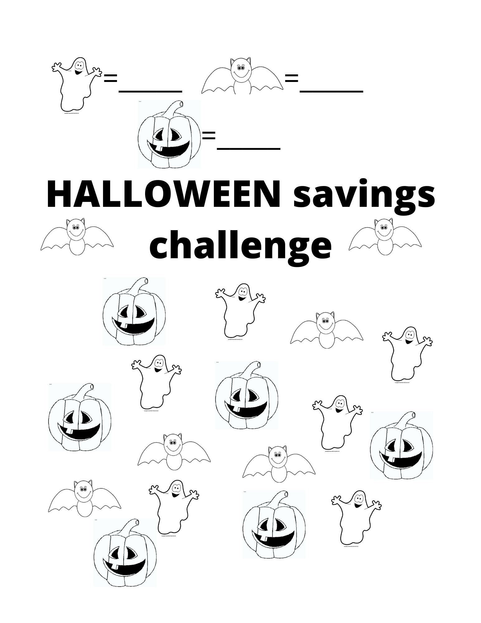 Halloween Savings Challenge - Etsy