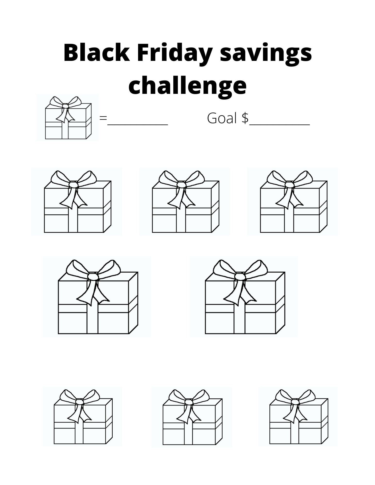 Black Friday Saving Challenge - Etsy