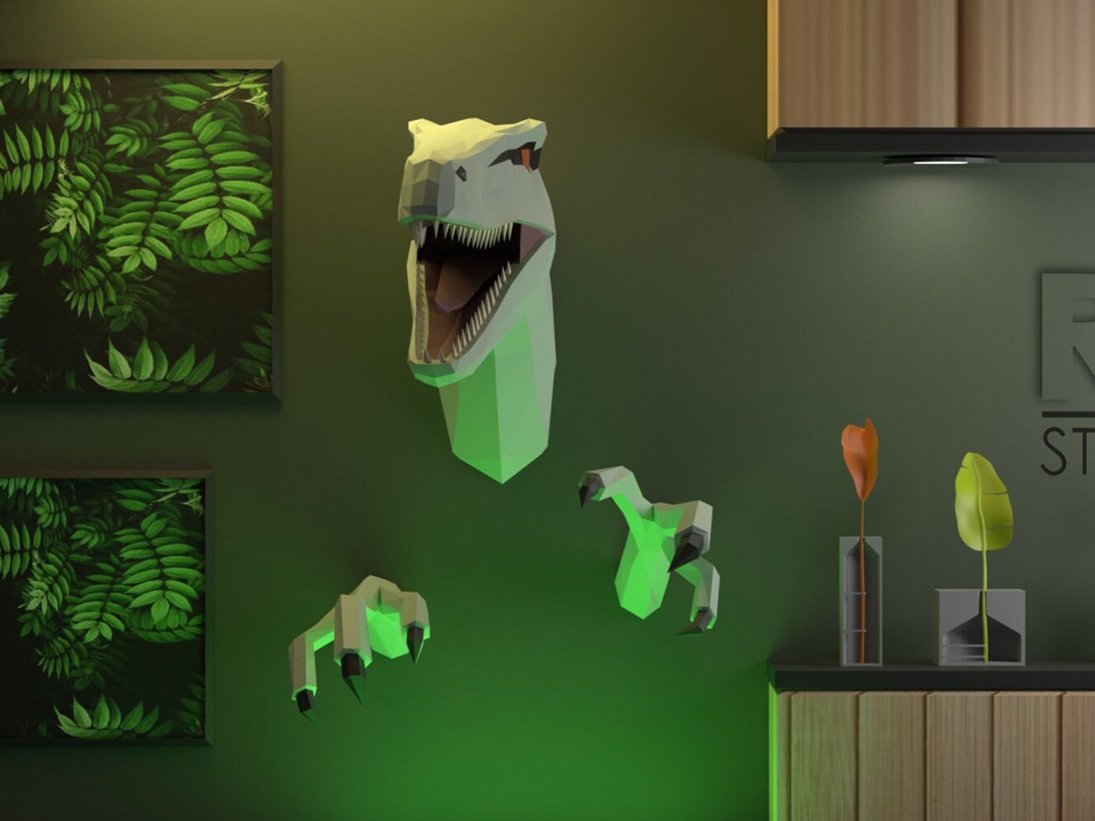 Raptor Papercraft/jurrasic Park/jurassic World/velociraptor/papercraft ...