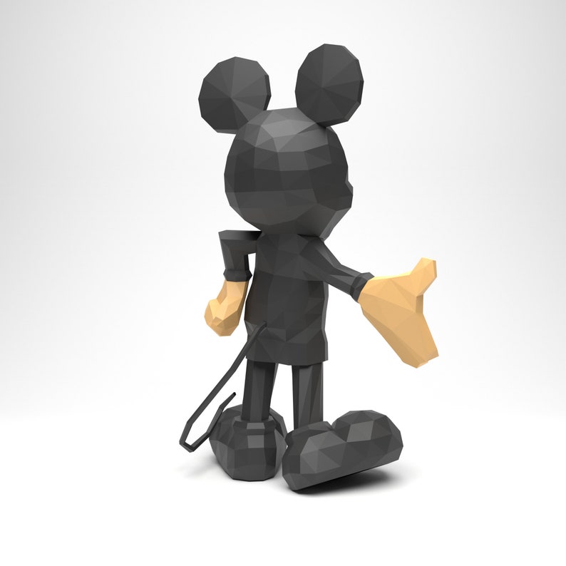 Mickey Papercraft/mickey MOUSE/ PAPERCRAFT/ Origami/lowpoly/paper/toy ...