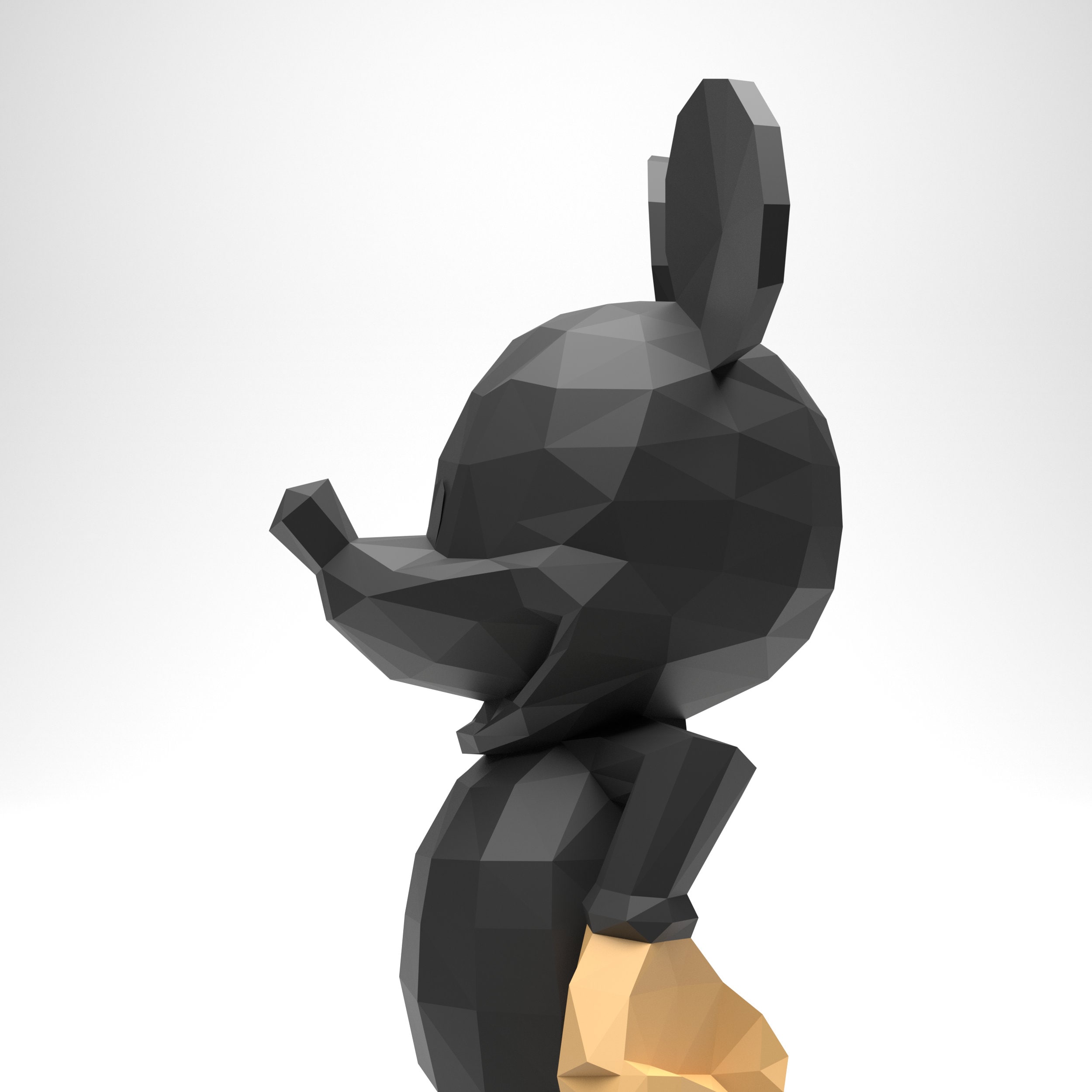 Mickey papercraft/MICKEY MOUSE/ PAPERCRAFT/ origami/lowpoly/papel ...