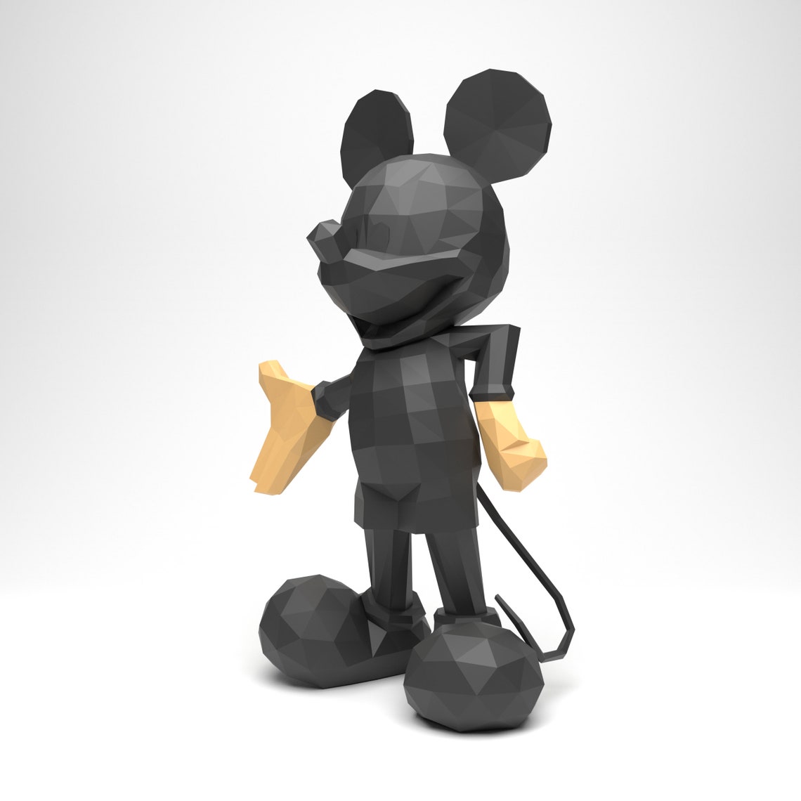 Mickey papercraft/MICKEY MOUSE/ PAPERCRAFT/ origami/lowpoly/papel ...