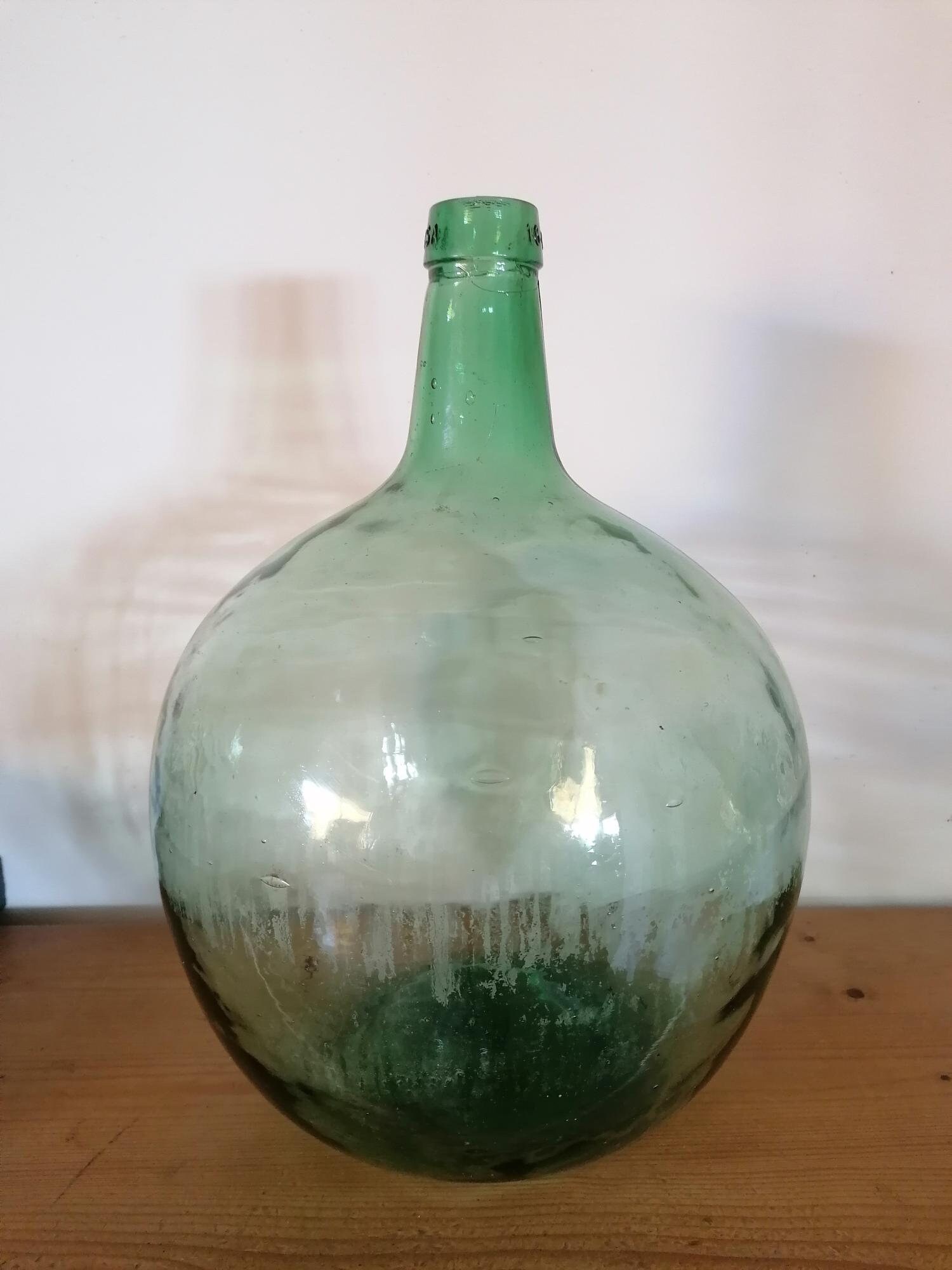 Vintage Handblown Glass Demijohn Spanish 16L - Etsy