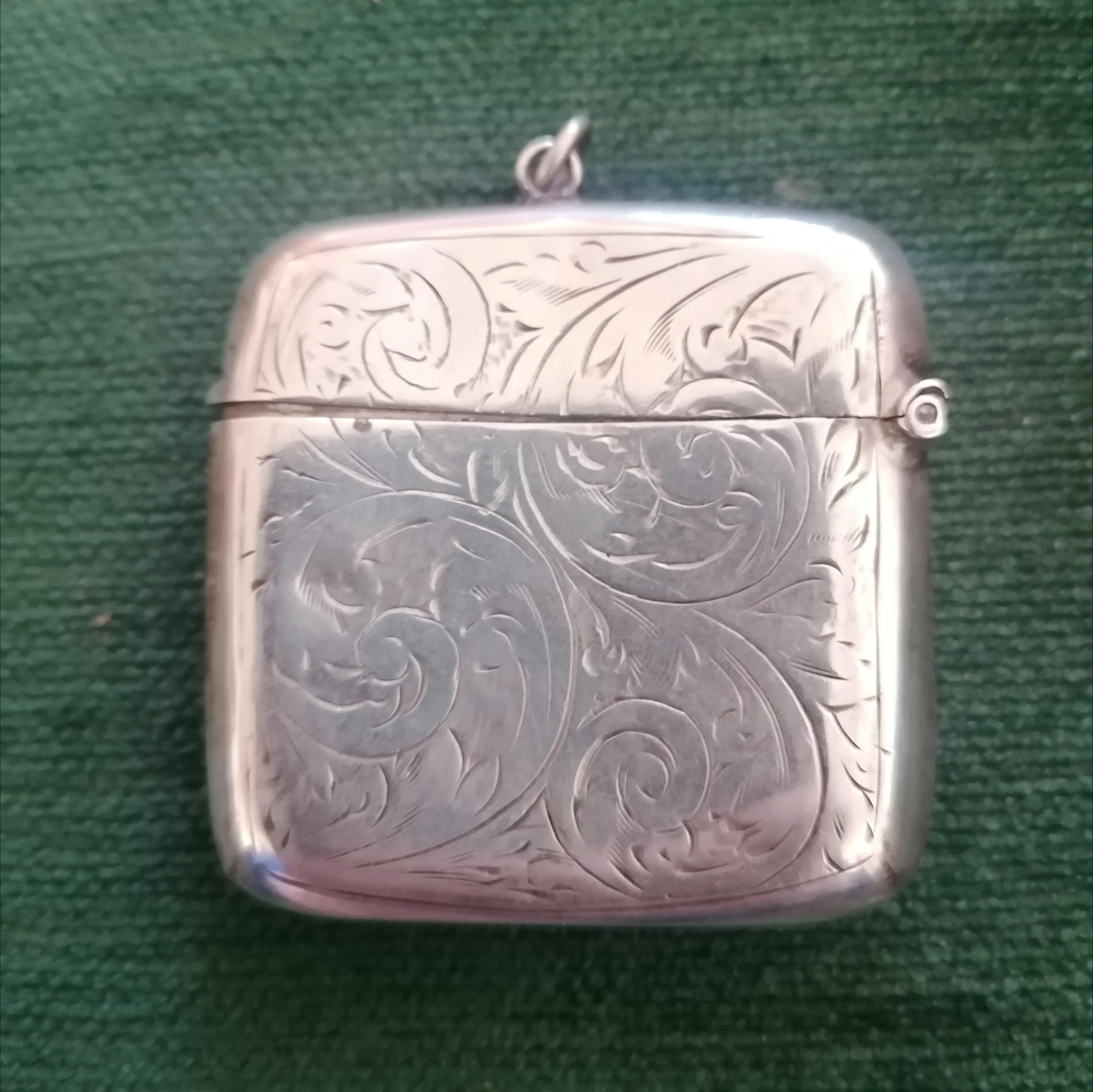 Vintage Engraved Vesta Matchbox 1915 | Etsy