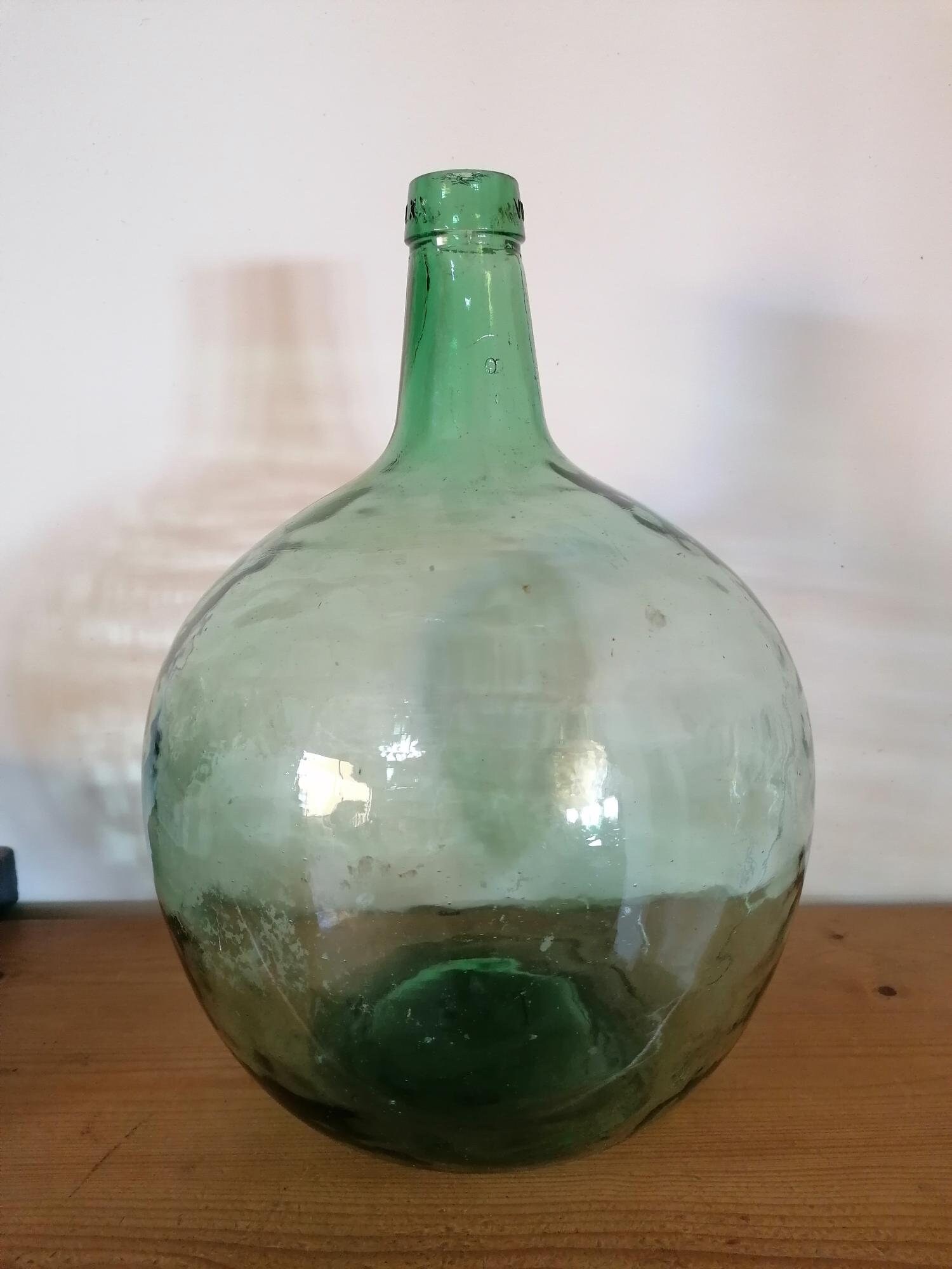 Vintage Handblown Glass Demijohn - Spanish, 16L - Etsy