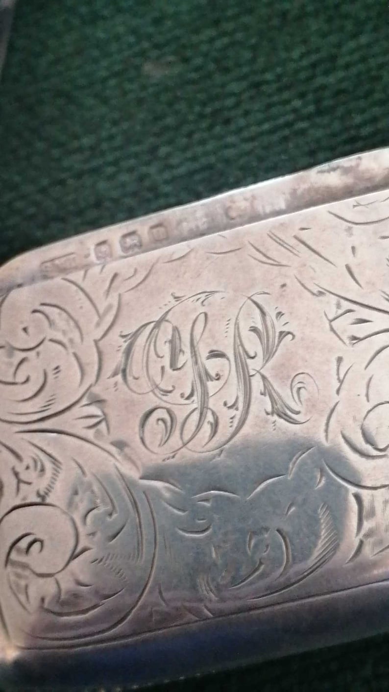 Vintage Engraved Vesta Matchbox 1915 - Etsy