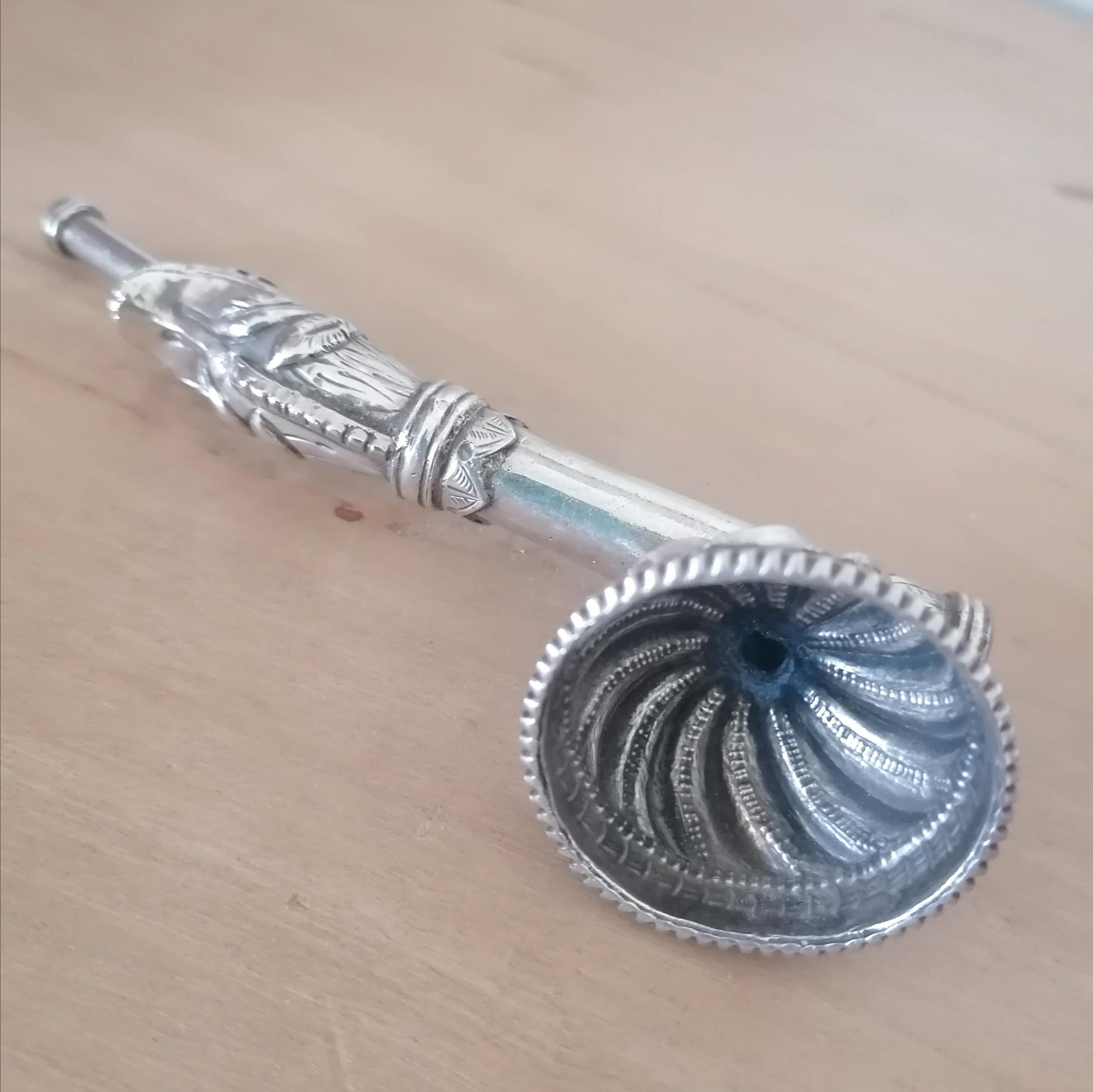 Antique Solid Silver Smoking Pipe - Etsy