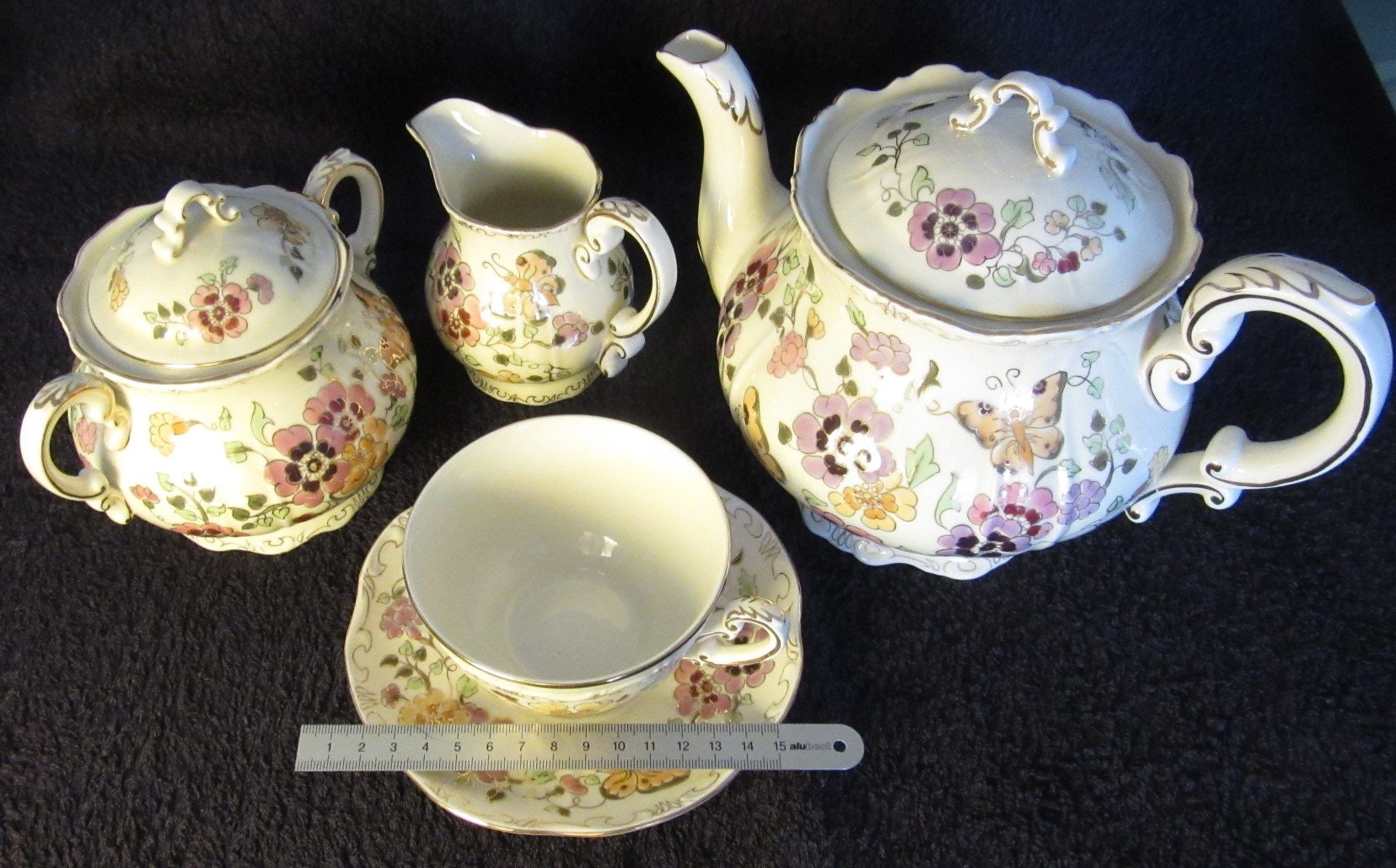 Vintage Zsolnay Tea Set - Etsy