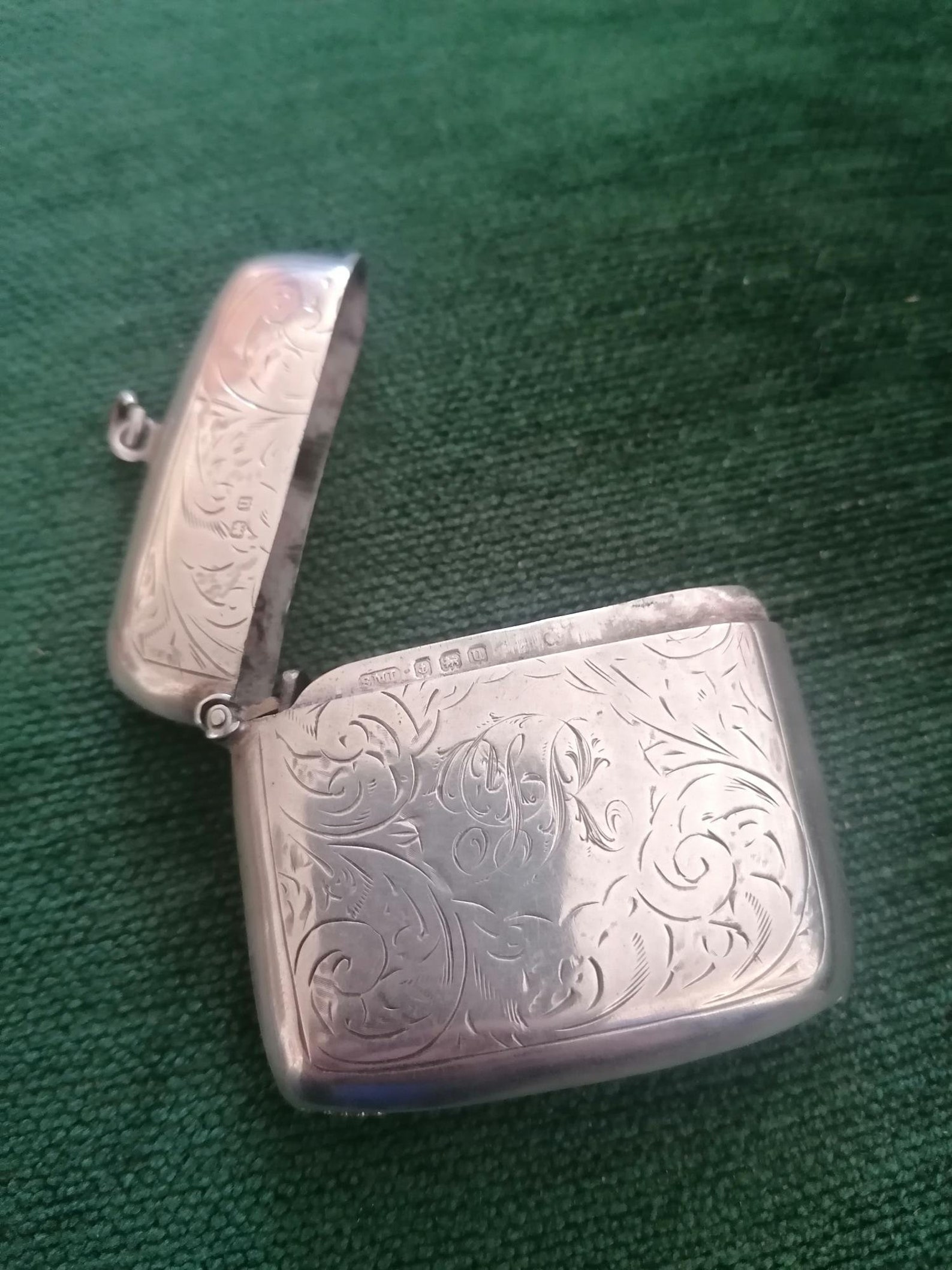 Vintage Engraved Vesta Matchbox 1915 | Etsy