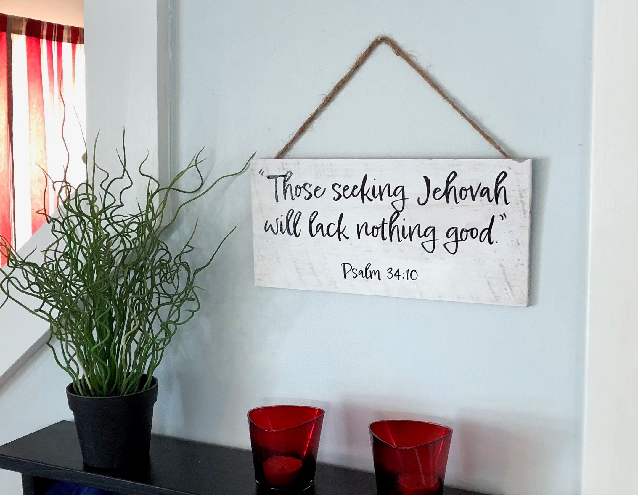 JW Custom Scripture Sign - New World Translation - Etsy