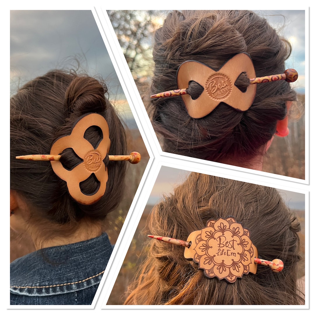 Leather Stick Barrette