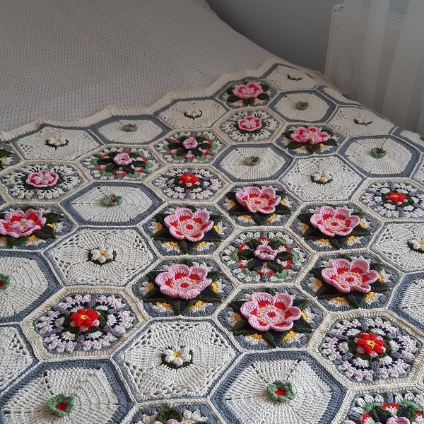 3d Crochet Blanket Pattern - Etsy