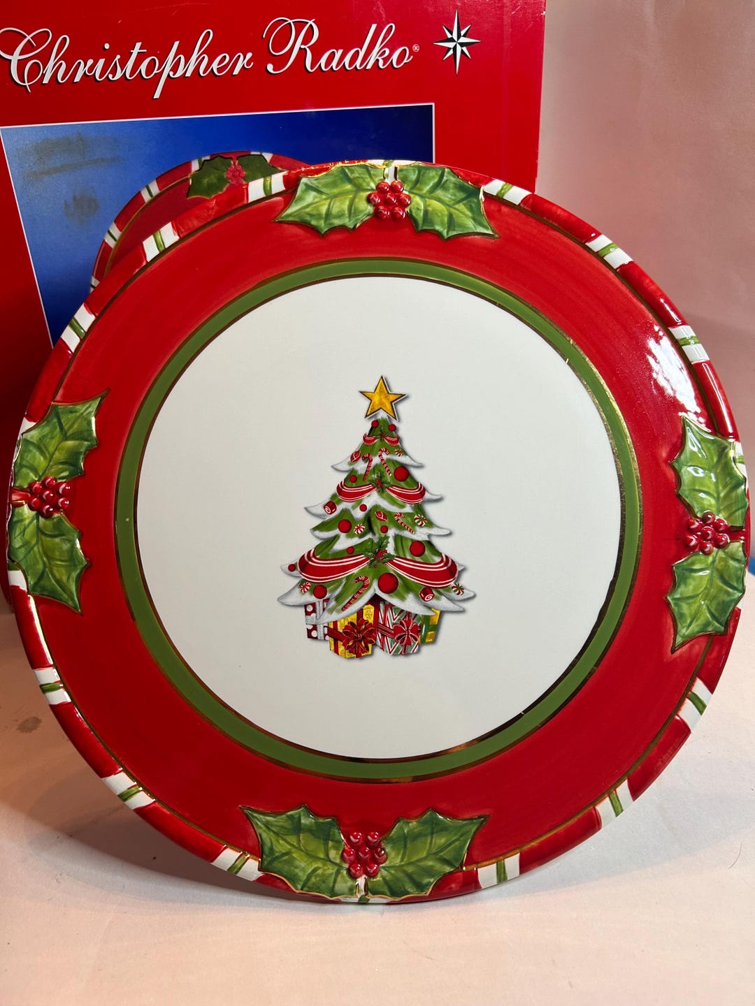 Letters to Santa Cake Plate by Christopher Radko - Etsy