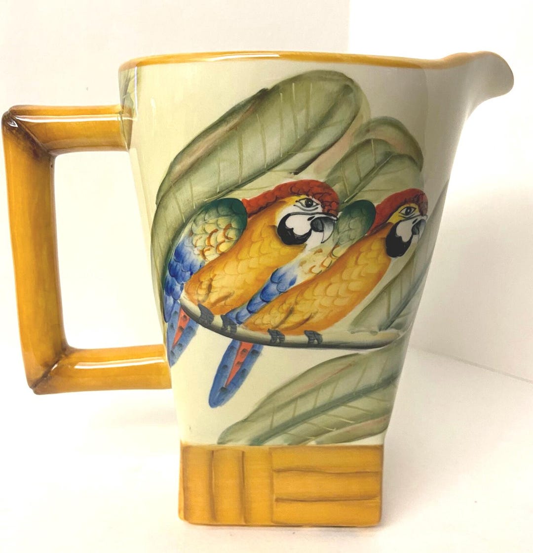 Bamboo Parrot Pitcher by Pacific Rim - Etsy
