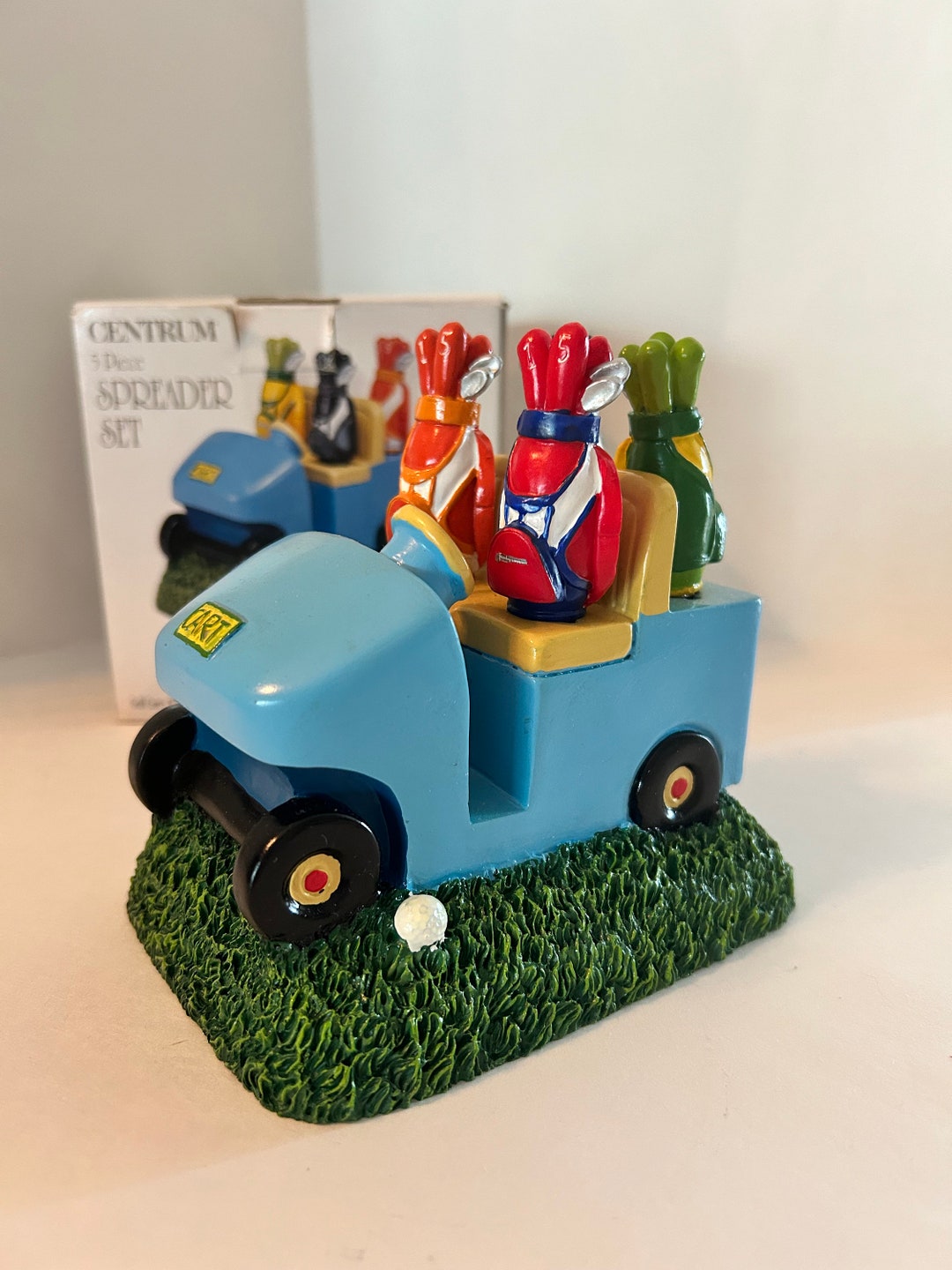 Whimsical Golf Cart With Cheese Spreaders Golf Bag Shaped - Etsy