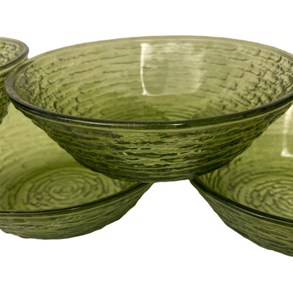 Set of 5 Sorento Green Bowls - Etsy