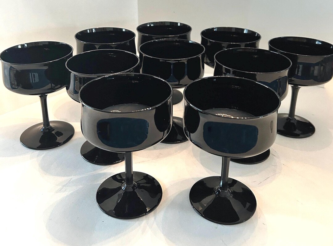 Lenox Champagne Coupes Midnight Mood Black Set of 10 - Etsy
