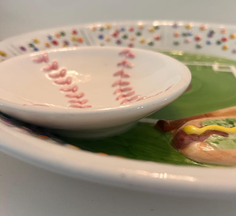 Colorful 12” Baseball Stadium Serving Platter - Etsy