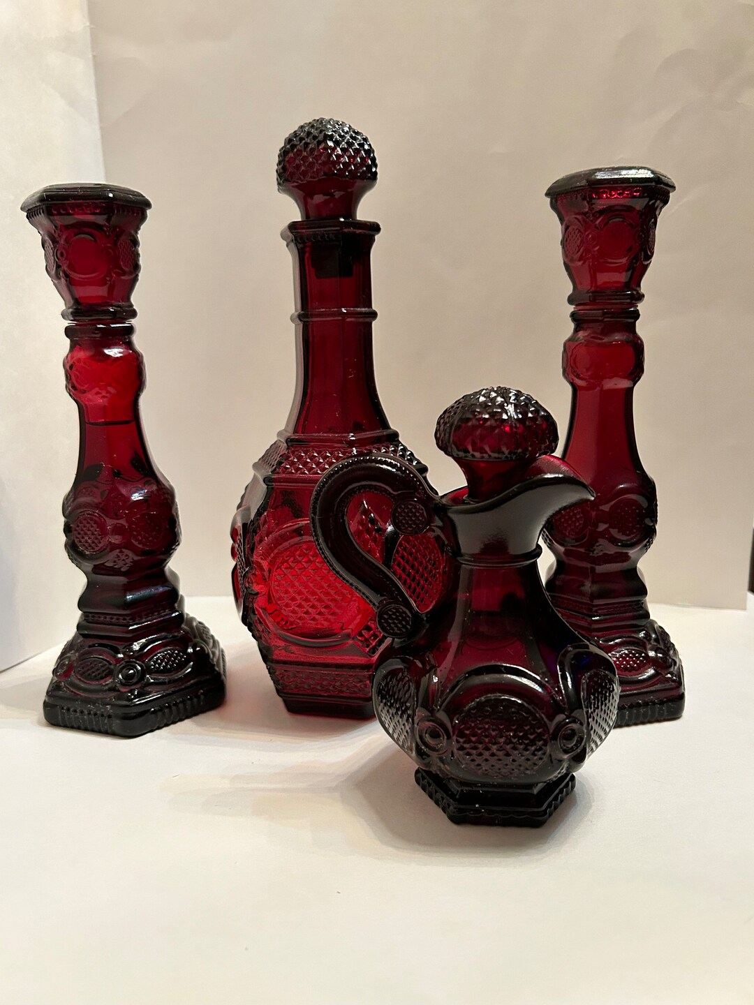 Avon Cape Cod Ruby Red Pieces - Etsy