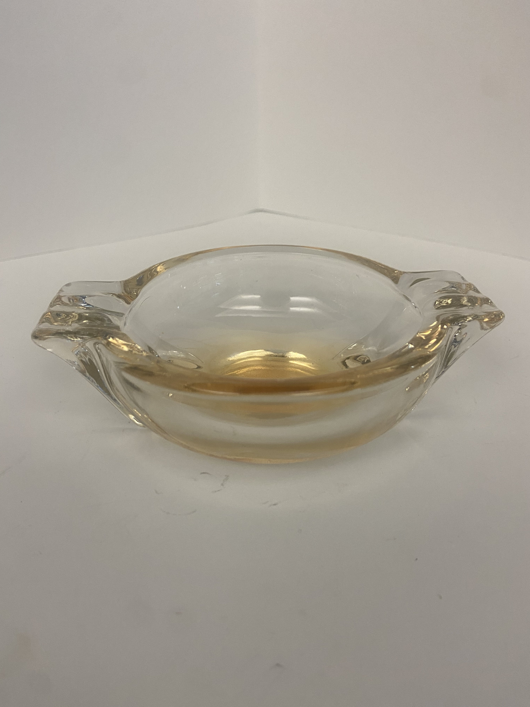 Heavy Vintage Glass Ashtray - Etsy