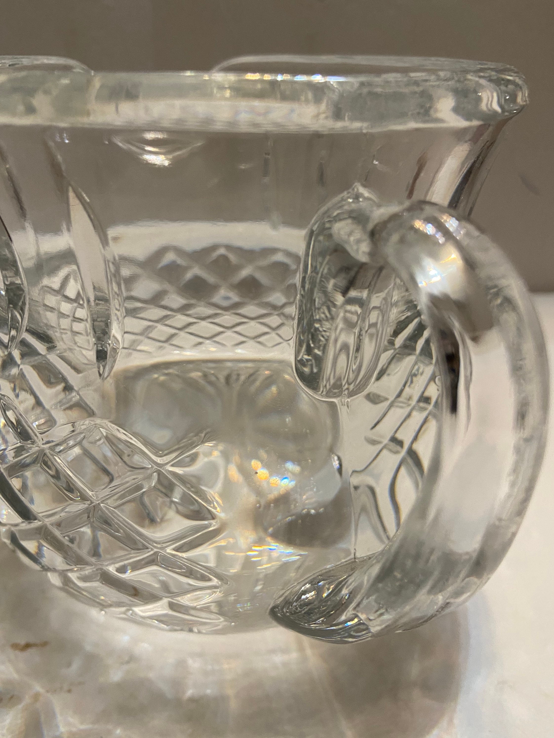 Lead Crystal Squat Pitcher - Etsy