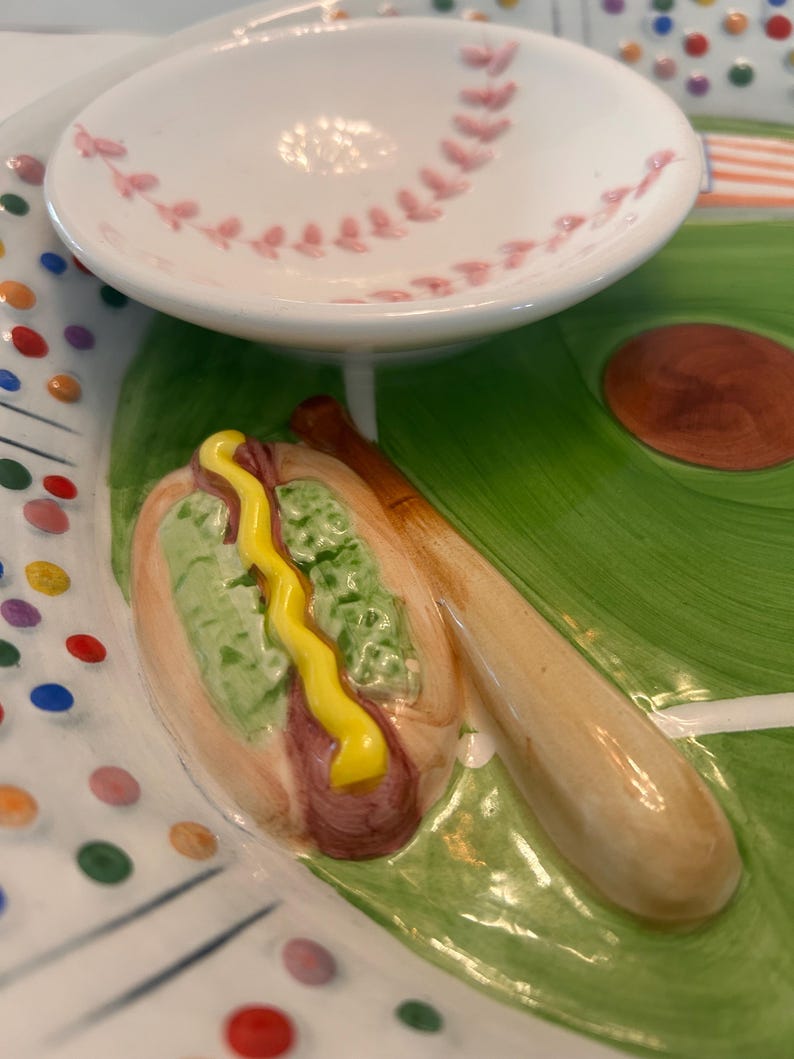Colorful 12” Baseball Stadium Serving Platter - Etsy