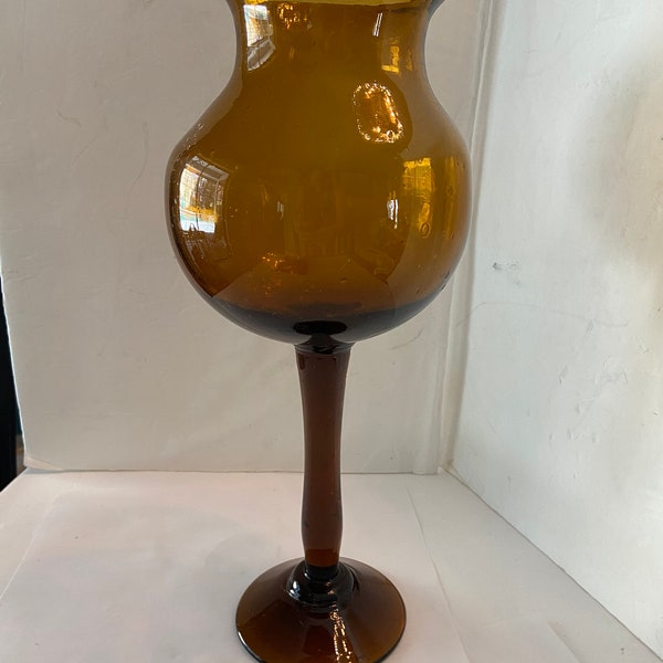 Amber Vase - Etsy