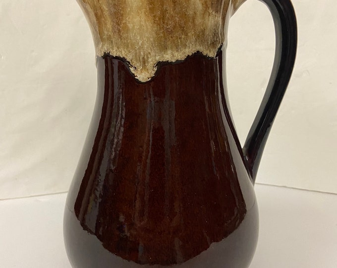Brown Drip Glaze Pitcher - Etsy