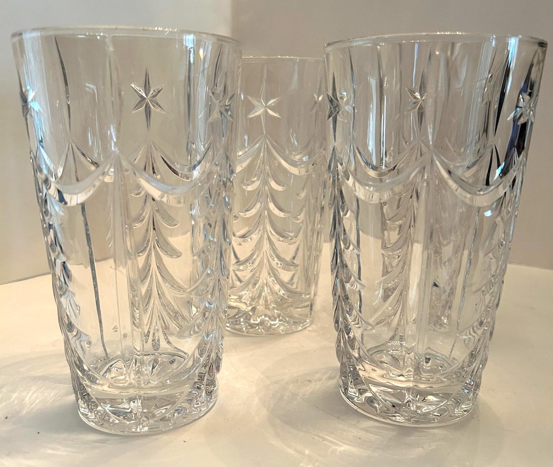 Gorham Crystal O’tannenbaum High Ball Glasses Set of 4 - Etsy