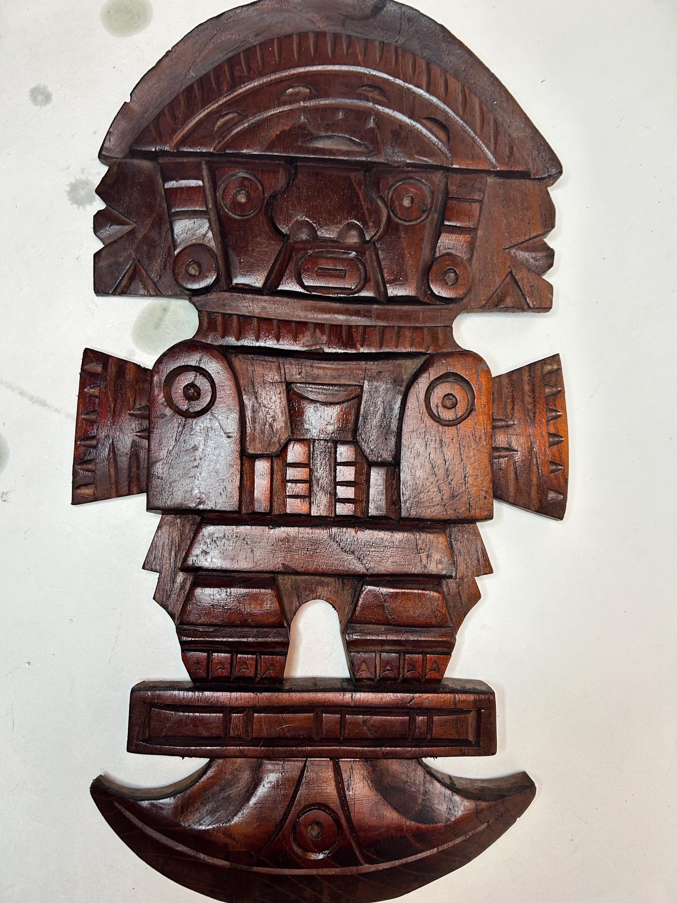Vintage Peruvian Tumi Raved Wood Wall Hanging - Etsy